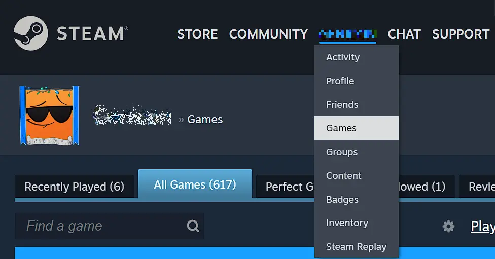 How To See Your Most Played Games On Steam