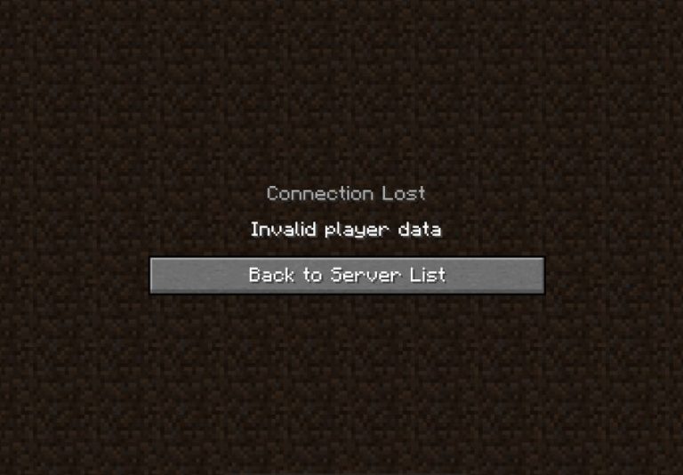 Minecraft Invalid Player Data Error: Here's How to Fix It