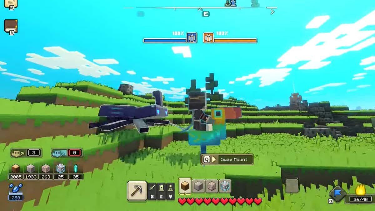 Minecraft Legends: How to Get Off the Horse and Swap Mounts