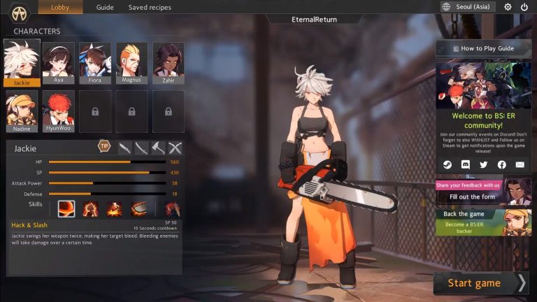 Eternal Return: Best Jackie Build & Guide