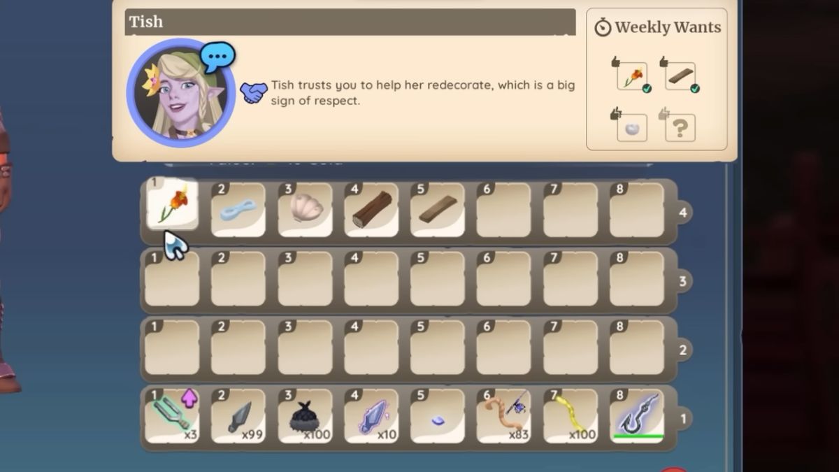 Palia: Best Gifts for Tish