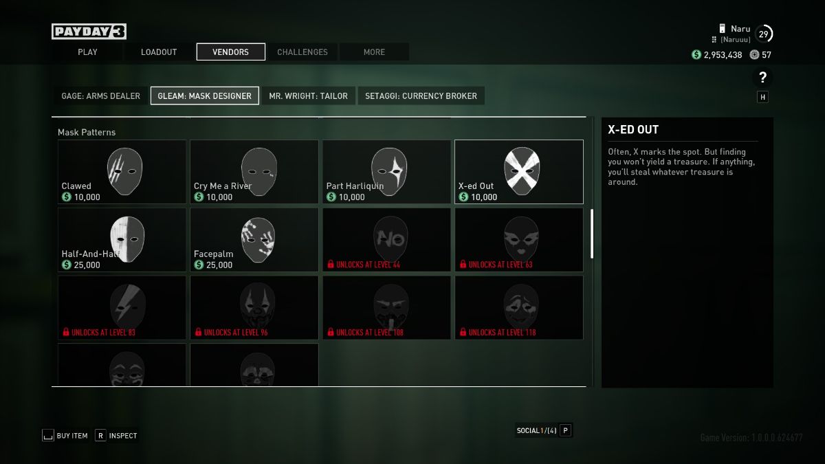 Payday 3: How to Get All Masks