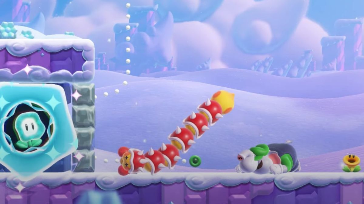 Super Mario Bros. Wonder: Pokipede Pass Purple Coins and Wonder Seeds